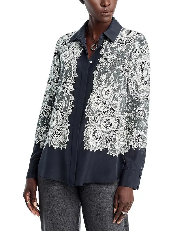Kobi Halperin Willa Silk Blouse - Black Multi