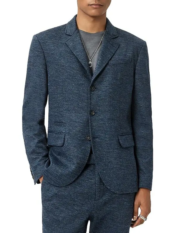 John Varvatos Rind Heathered Jacket - Navy