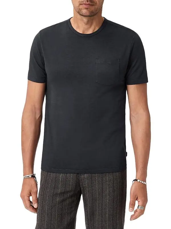 John Varvatos Bond Short Sleeve Burnout Tee - Deep Charcoal