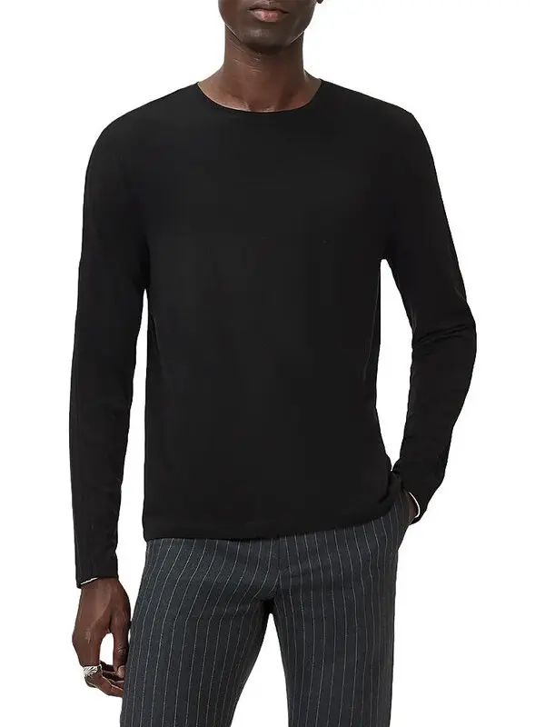John Varvatos Clemente Long Sleeve Tee - Black