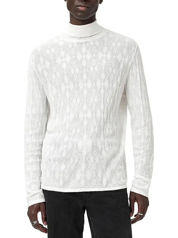 John Varvatos Alistair Turtleneck Sweater - Salt