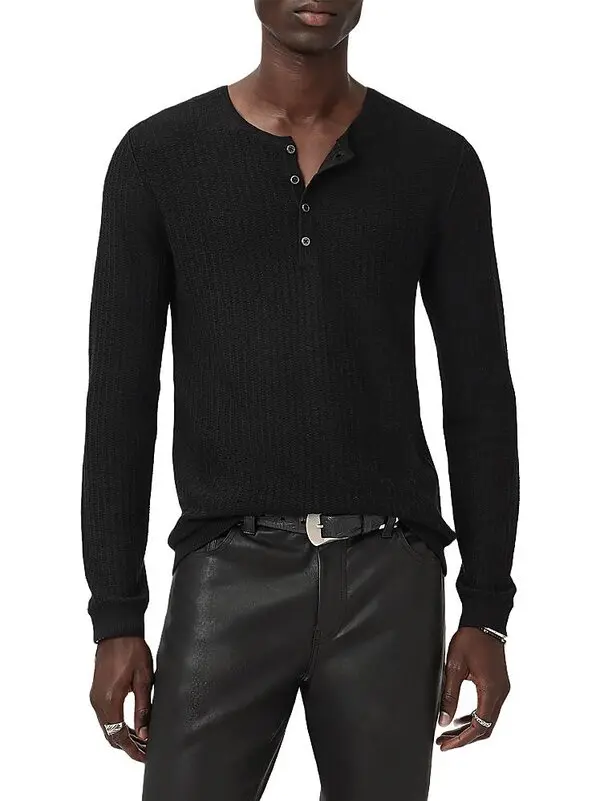 John Varvatos Albano Henley - Black