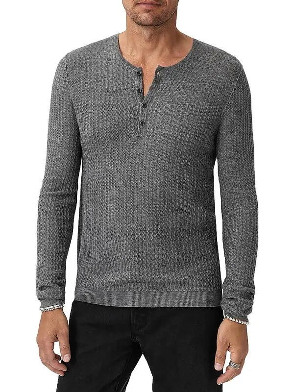 John Varvatos Albano Henley - Seal Gray