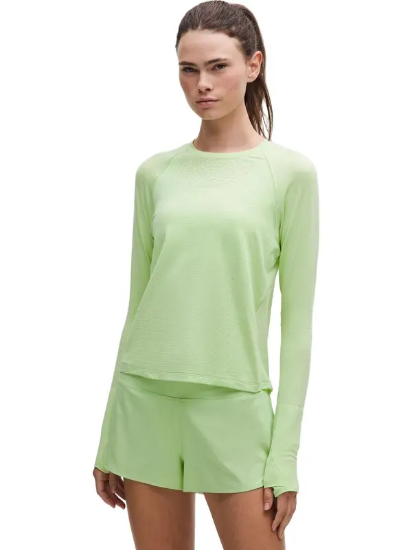 Lululemon Swiftly Mesh-back Long-sleeve Shirt - Lemongrass