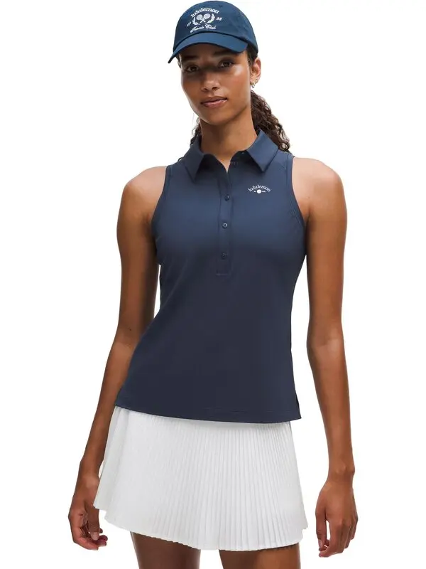 Lululemon Quick-dry Sleeveless Polo Shirt - Club Blue