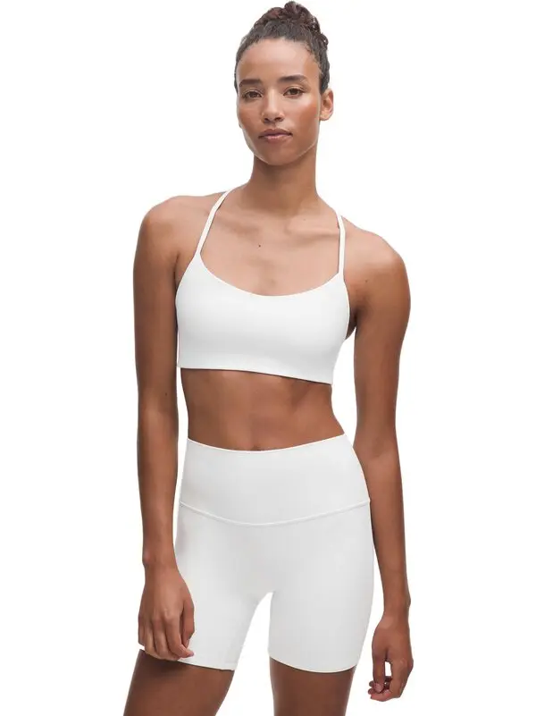Lululemon Flow Y Bra Light Support, A/b Cup - White