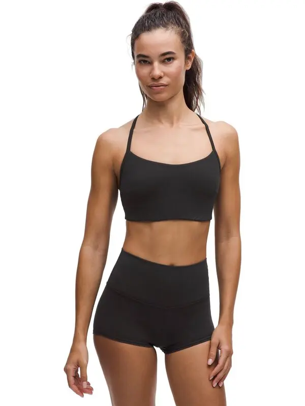 Lululemon Flow Y Bra Light Support, C/d Cup - Black