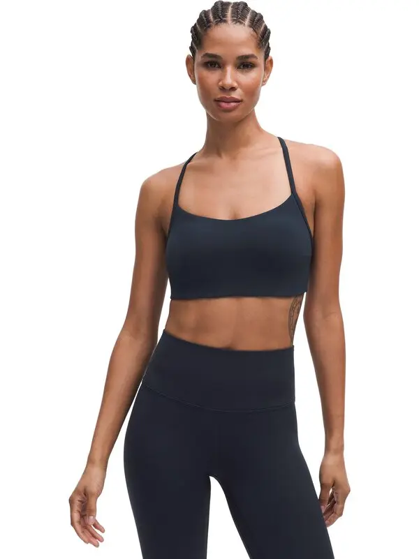 Lululemon Flow Y Bra Light Support, C/d Cup - True Navy