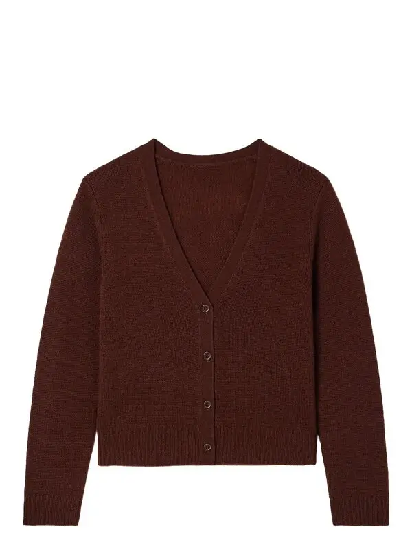 DÔEN Cameron Cashmere Cardigan - Brown
