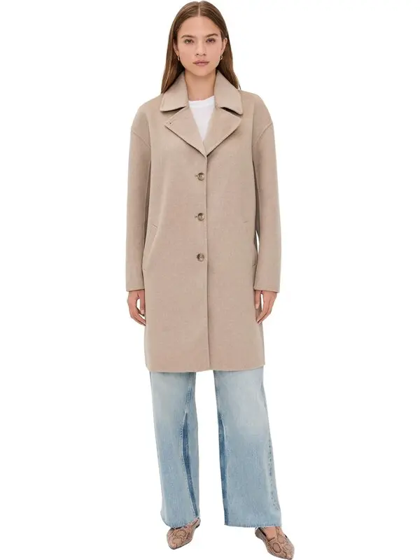 ANINE BING Portia Wool-cashmere Coat - Beige