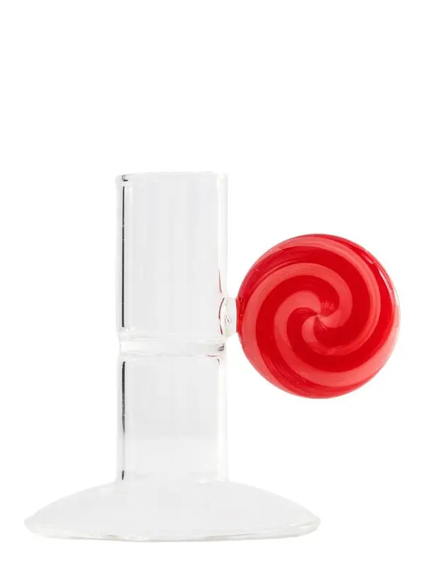 FAZEEK Swirl Candle Holder - Red/pink