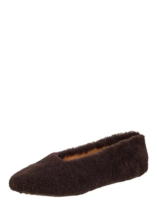 Staud Alba Ballet Flats - Espresso