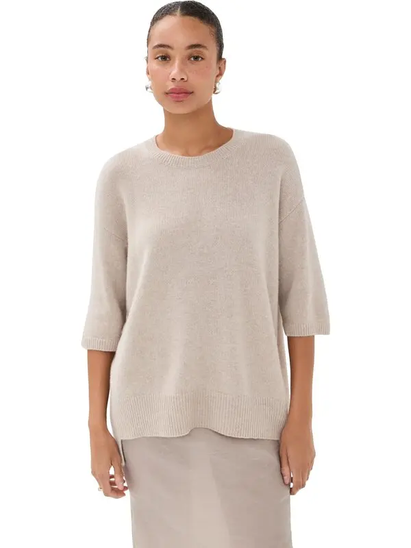 LISA YANG Camille Cashmere Sweater - Sand