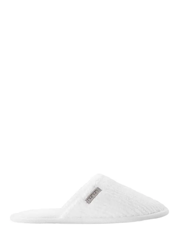 HAMAM Organic Cotton Raya Slippers - White
