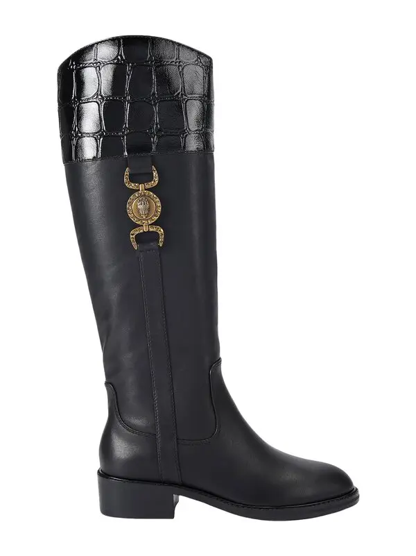 Kurt Geiger Leather Knee-high Boots - Black