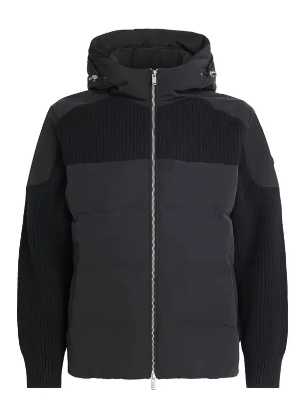 Moose Knuckles Down Hybrid Puffer Jacket - Black