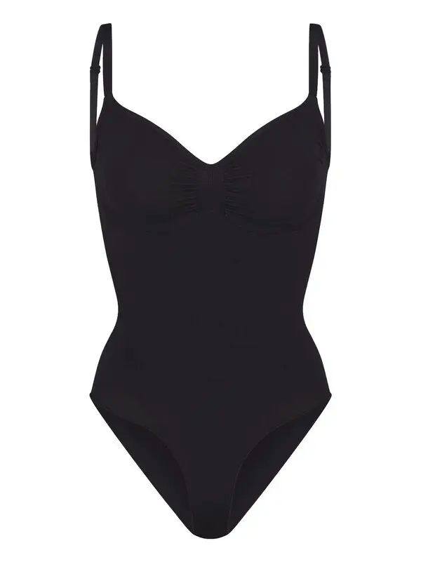 SKIMS Seamless Sculpt Brief Bodysuit - Black