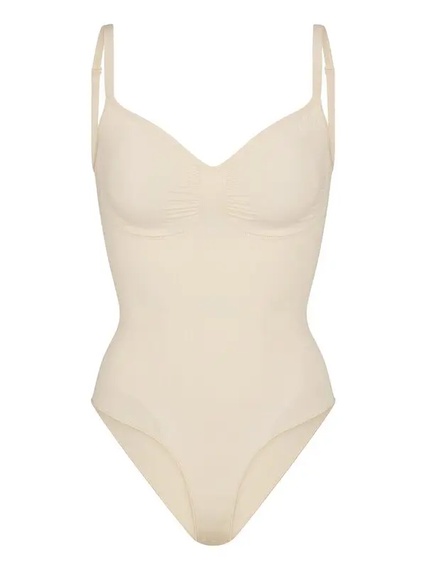 SKIMS Seamless Sculpt Brief Bodysuit - Cream