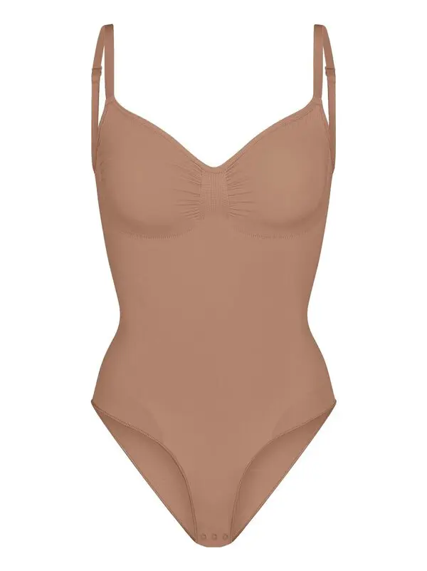 SKIMS Seamless Sculpt Brief Bodysuit - Light Brown