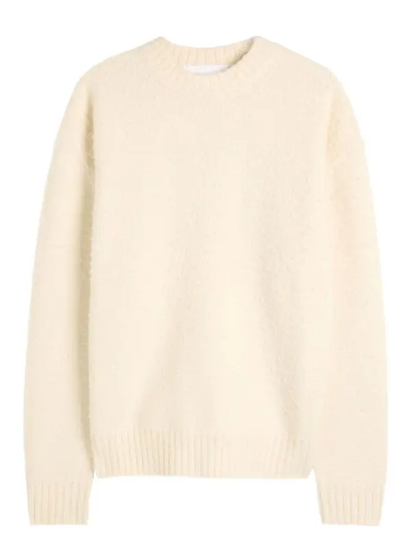 Axel Arigato Miles Textured Wool-blend Jumper - Off White