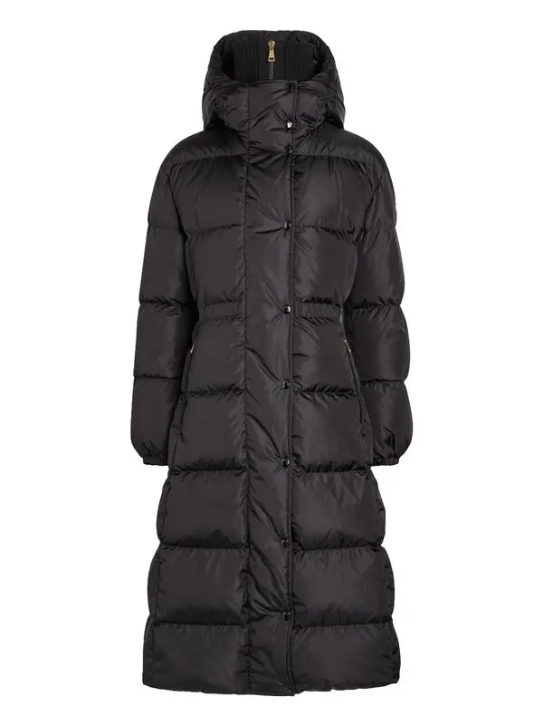 Moncler Chamer Quilted Shell Coat - Black