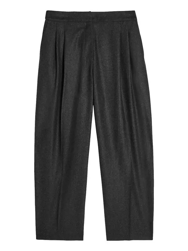 Alaïa Wool Trousers - Grey Anthracite