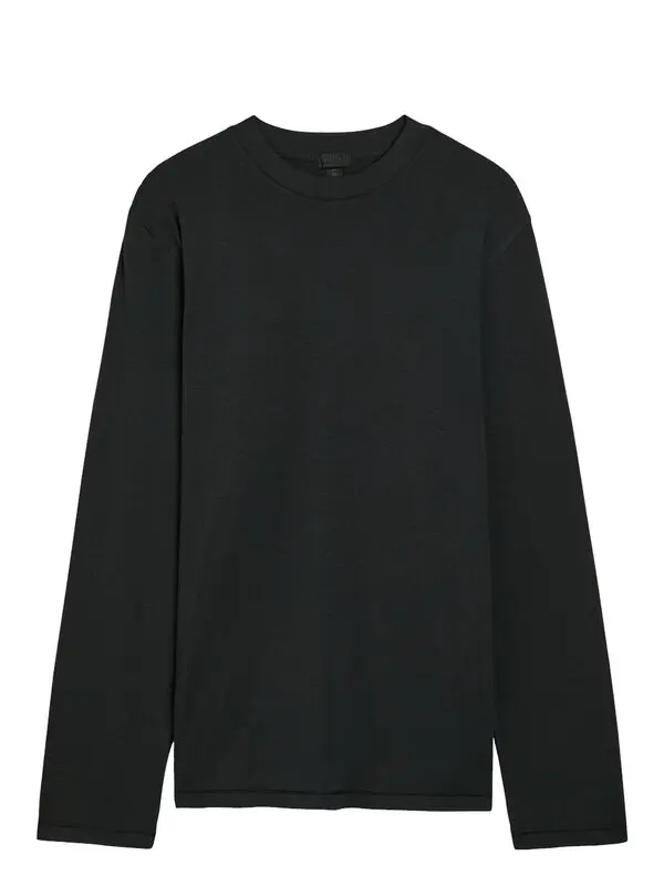 SKIMS Long Sleeve Modal-blend T-shirt - Black