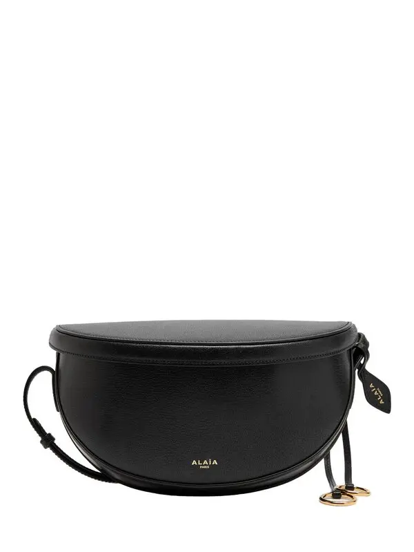 Alaïa Grained Leather Cross-body Bag - Black