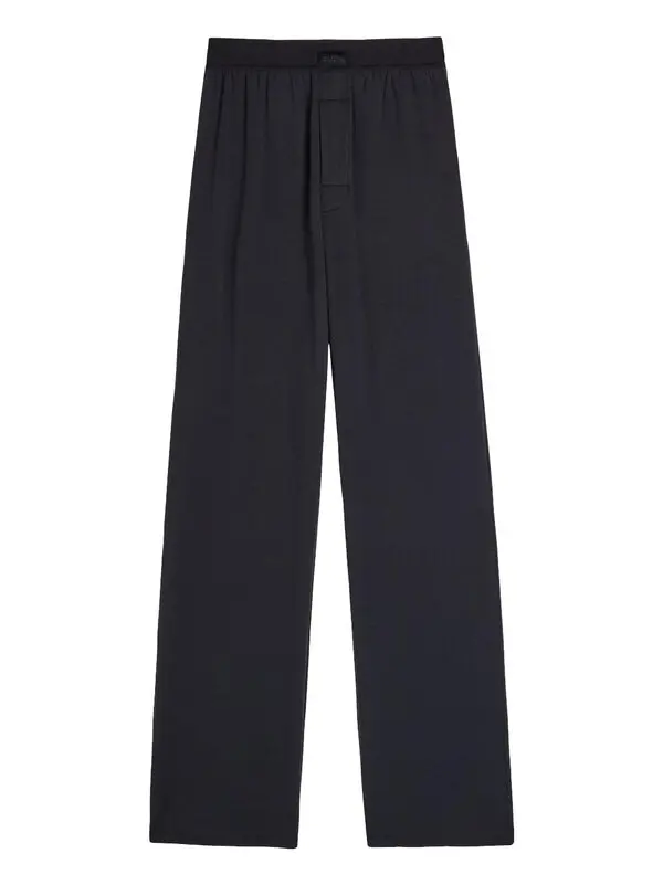 SKIMS Modal-blend Wide-leg Trousers - Black