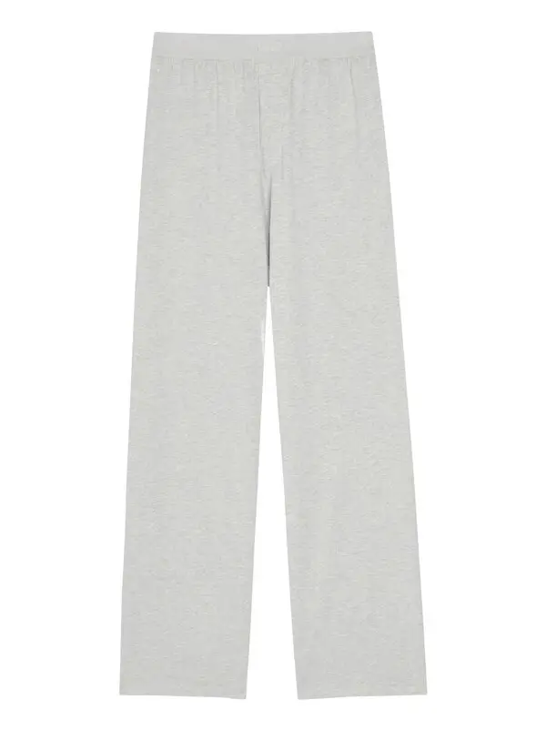 SKIMS Modal-blend Wide-leg Trousers - Light Grey