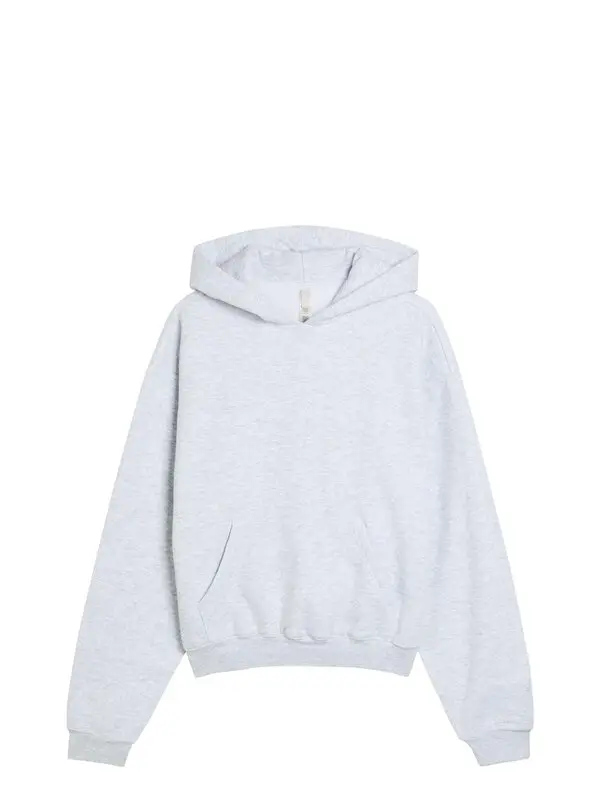 SKIMS Cotton-blend Hooded Sweatshirt - Light Grey