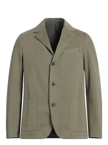 Officine Générale Military Blazer In Organic Cotton - Green