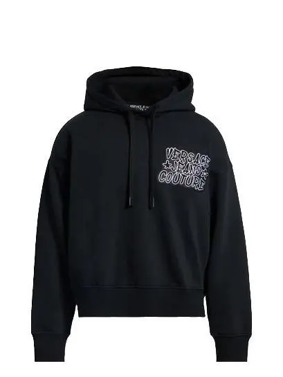 Versace Cotton-blend Fleece Sweatshirt - Black