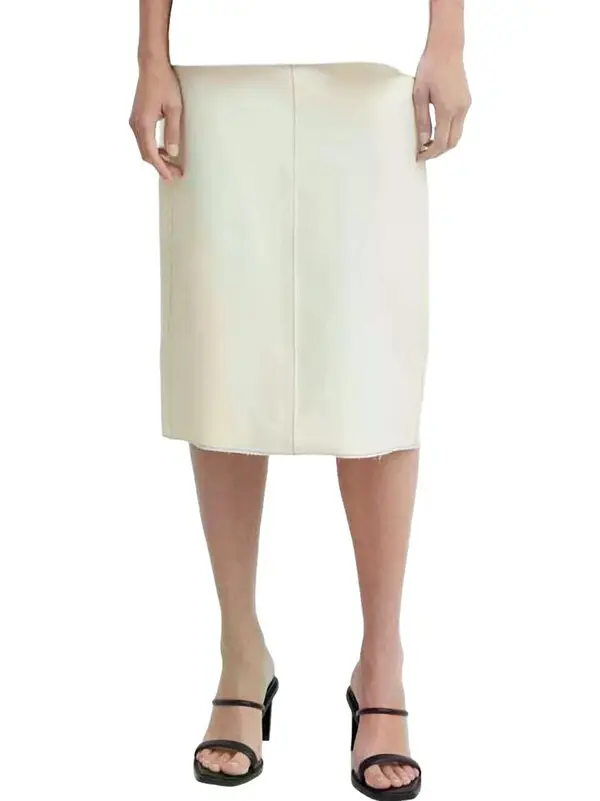 Day Birger Et Mikkelsen Topstitch-pocket Midi Skirt - Neutrals