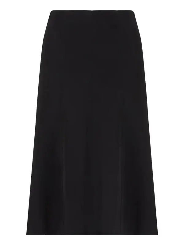 Giorgio Armani Panelled Midi Skirt - Black