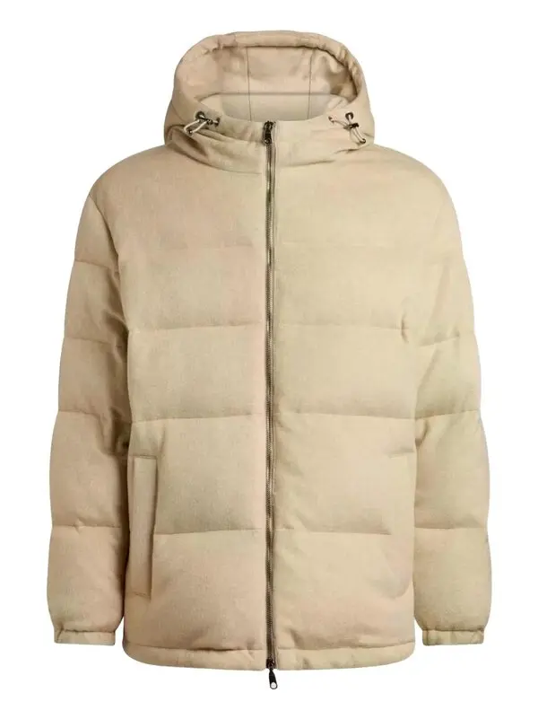 Etro Hooded Down Jacket - Neutrals