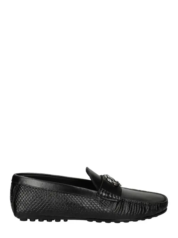Roberto Cavalli Leather Loafers - Black