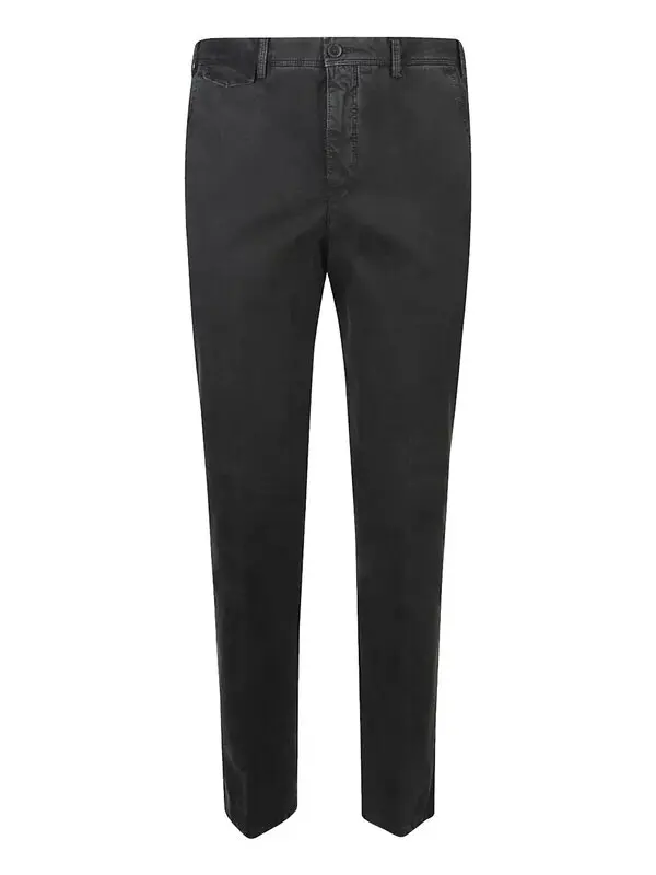 PT TORINO Cotton-blend Trousers - Black