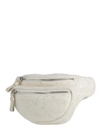 Fabiana Filippi Belt Bag In Virgin Wool, Silk, And Cashmere - White