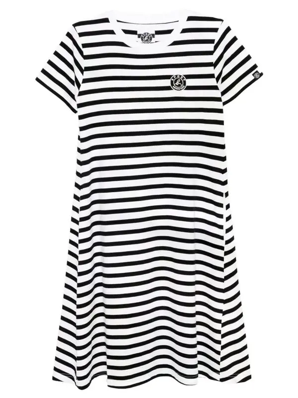SPORT B. BY AGNÈS B. Logoed Stripe Dress - Black