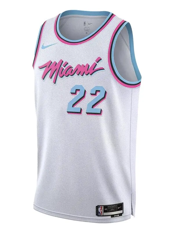 Nike Nba Heat '22 Butler 24/25 City Edition Swingman Jersey - White