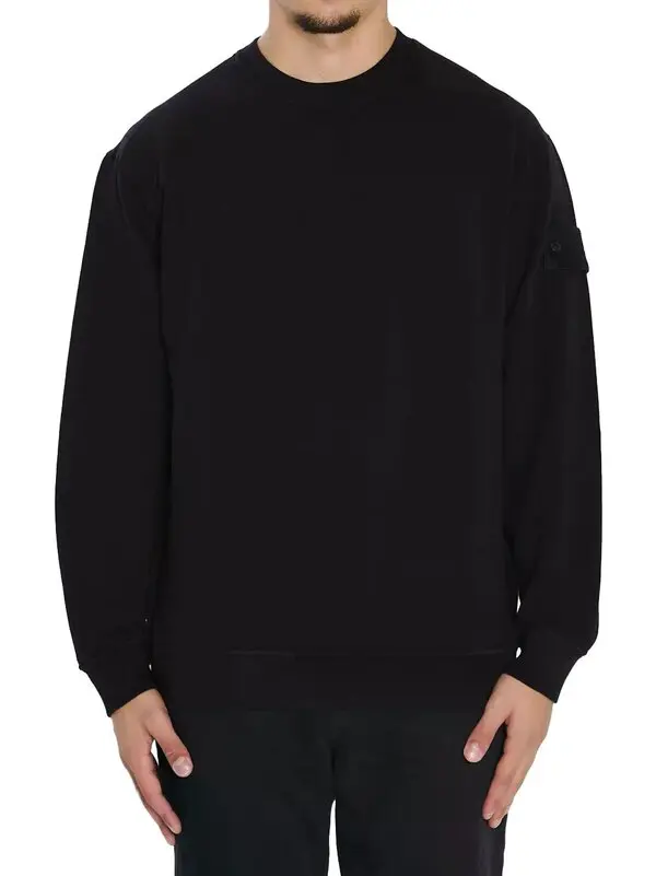 Stone Island Ghost Badge Sweatshirt - Black