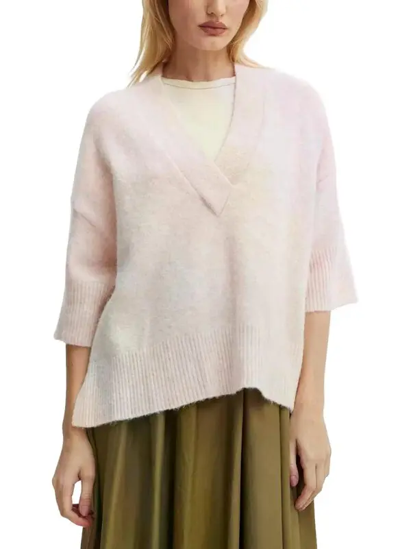 Day Birger Et Mikkelsen Selda V-neck Ribbed Sweater - Pink