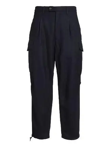 Mackintosh Virgin Wool Cargo Pants - Blue