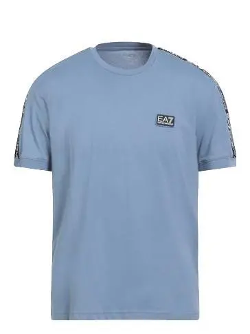 EA7 T-shirt Slate Size Cotton, Polyamide, Polyester, Elastane - Blue