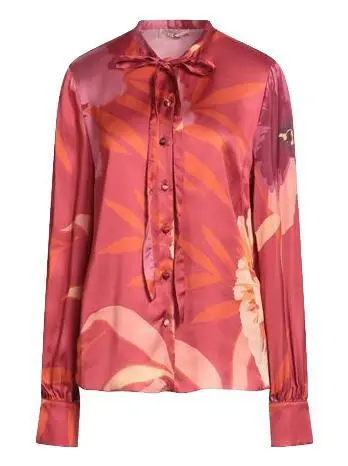 TWINSET Satin Floral-print Shirt - Red
