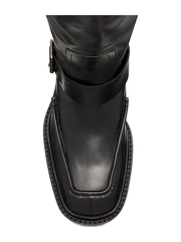 Saint Laurent Joe Smooth Leather Over-the-knee Boots - Nero