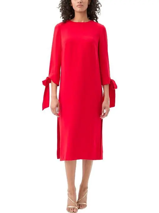 Trina Turk Drama Tie Sleeve Midi Dress - Moulin Rouge