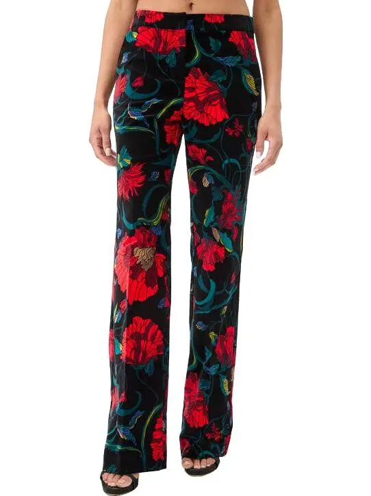 Trina Turk Westport Printed Velvet Wide Leg Pant - Multi