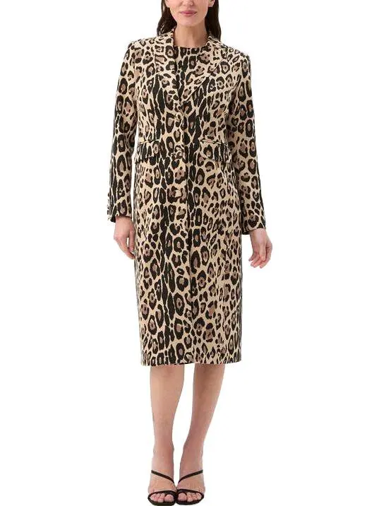 Trina Turk Playbill Leopard Topper Coat - Multi
